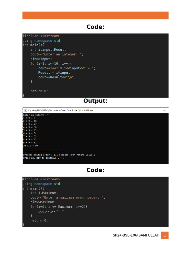 Lab Assignment 6 (25th March) | PDF | Namespace | Computer Programming