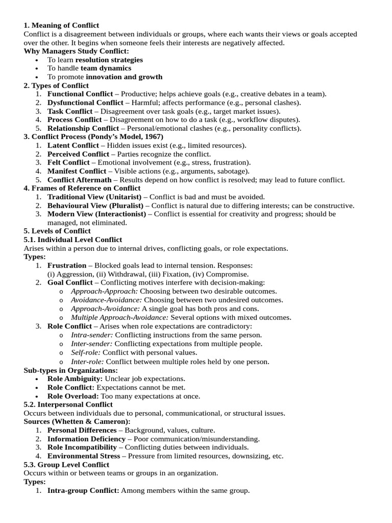 Conflict and Negotiation | PDF | Negotiation | Conflict (Process)