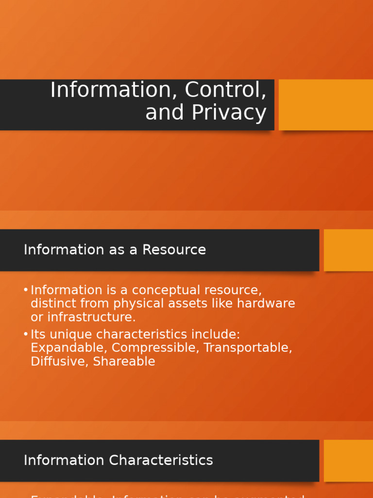 Information Control and Privacy | PDF | Information | Privacy