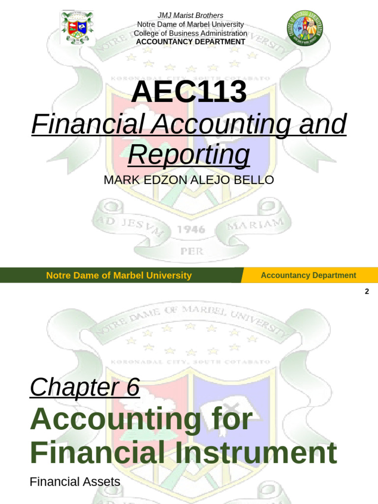 Chapter7 Financial+Instrument Financial+Assets | PDF | Equity (Finance ...