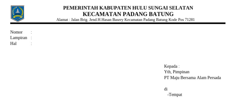 Format Amplop Surat | PDF