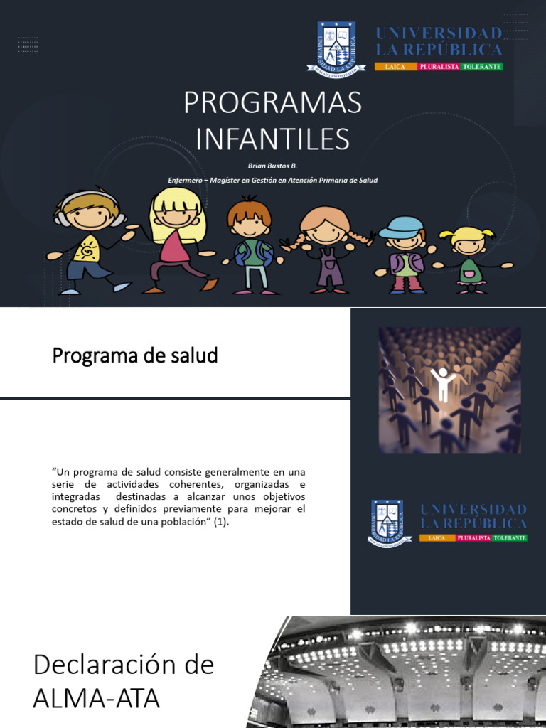 Programas Infantiles | PDF | Cuidado de la salud | Ciencias de la Salud