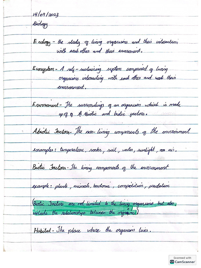 Form 3 Bio Notes | PDF