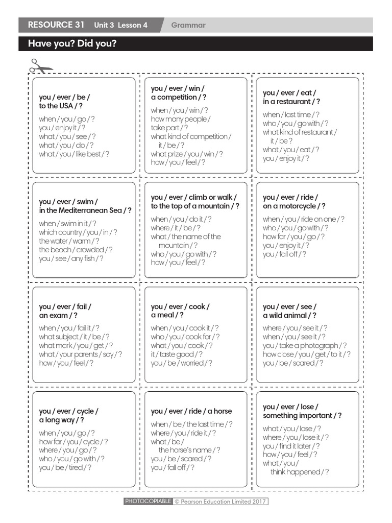 Present Perfect Vs Simple Past - Speaking Activity | PDF
