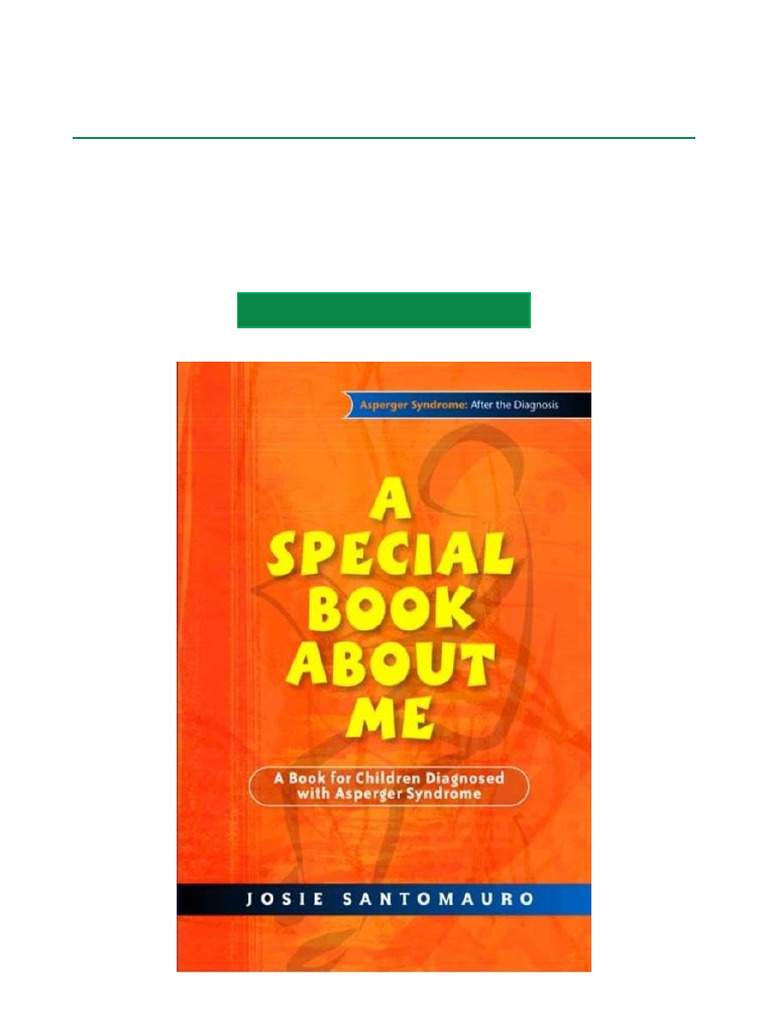 A Special Book About Me A Book For Children Diagnosed With Asperger ...