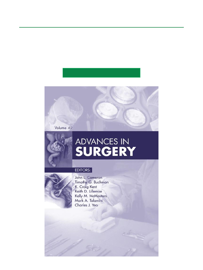 Advances in Surgery 2015 Advances in Surgery 2015 Unrestricted Download ...