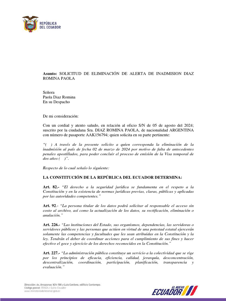 Invoke | PDF | Constitución | Ecuador