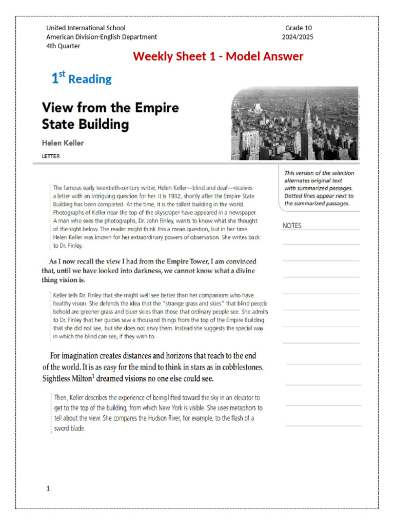 Grade 10 English Vocabulary & Exercises | PDF
