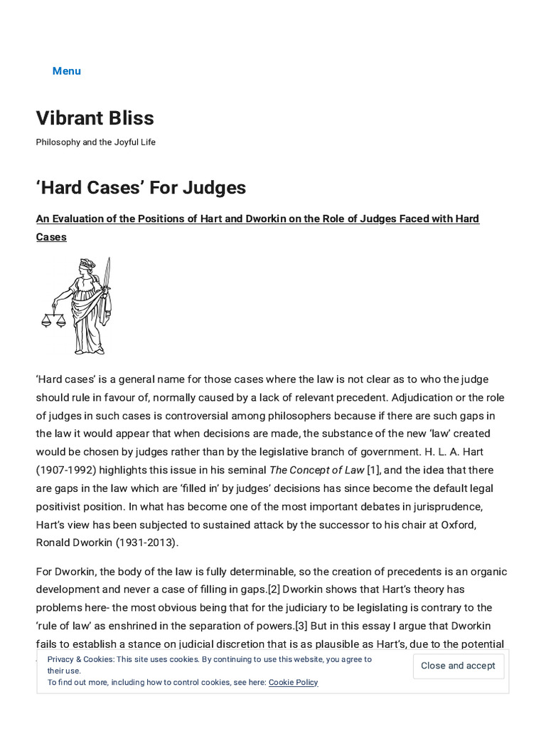 Hard Cases' For Judges - Vibrant Bliss | PDF | Jurisprudence | Applied ...