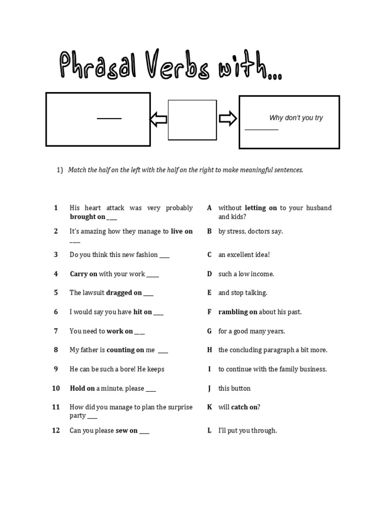 Phrasal Verbs Practice Exercises | PDF
