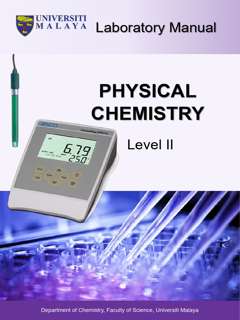 Lab Manual Physical Chemistry Level II | PDF | Phase (Matter) | Ion