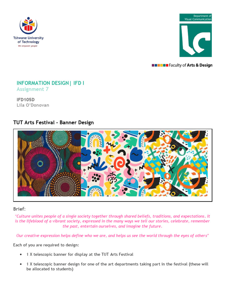 Arts Festival Banner Brief 2023 | PDF | Concept | Creativity