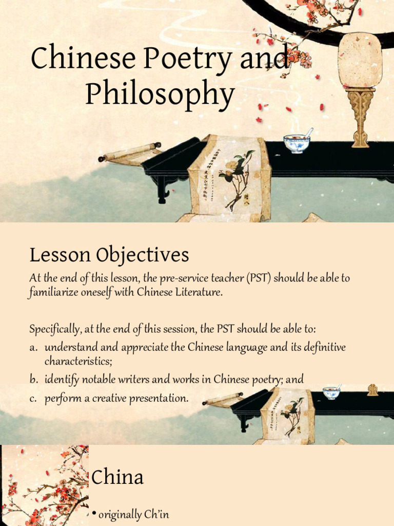 2 Chinese Literature POETRY and Philosophies | PDF | Confucianism | Laozi