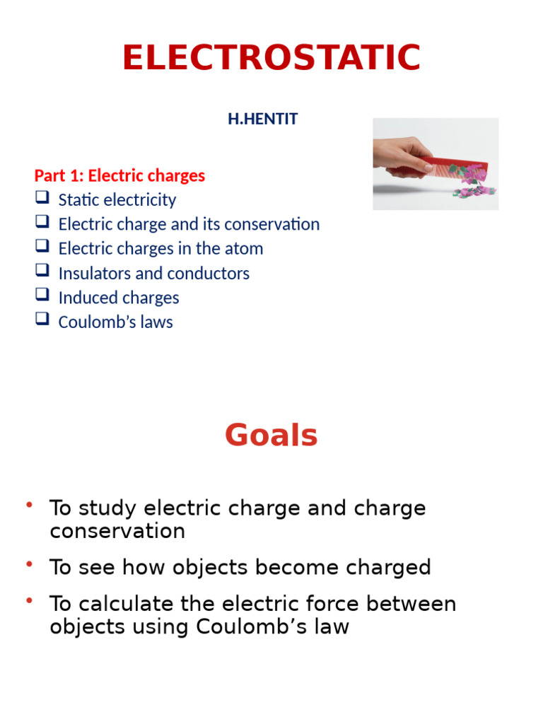 Electrostatic 1 | PDF | Electric Charge | Electron