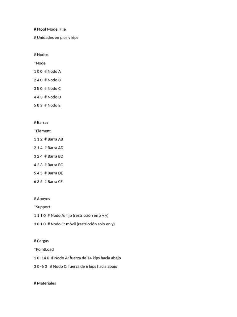Ftool Ejercicio 1 | PDF