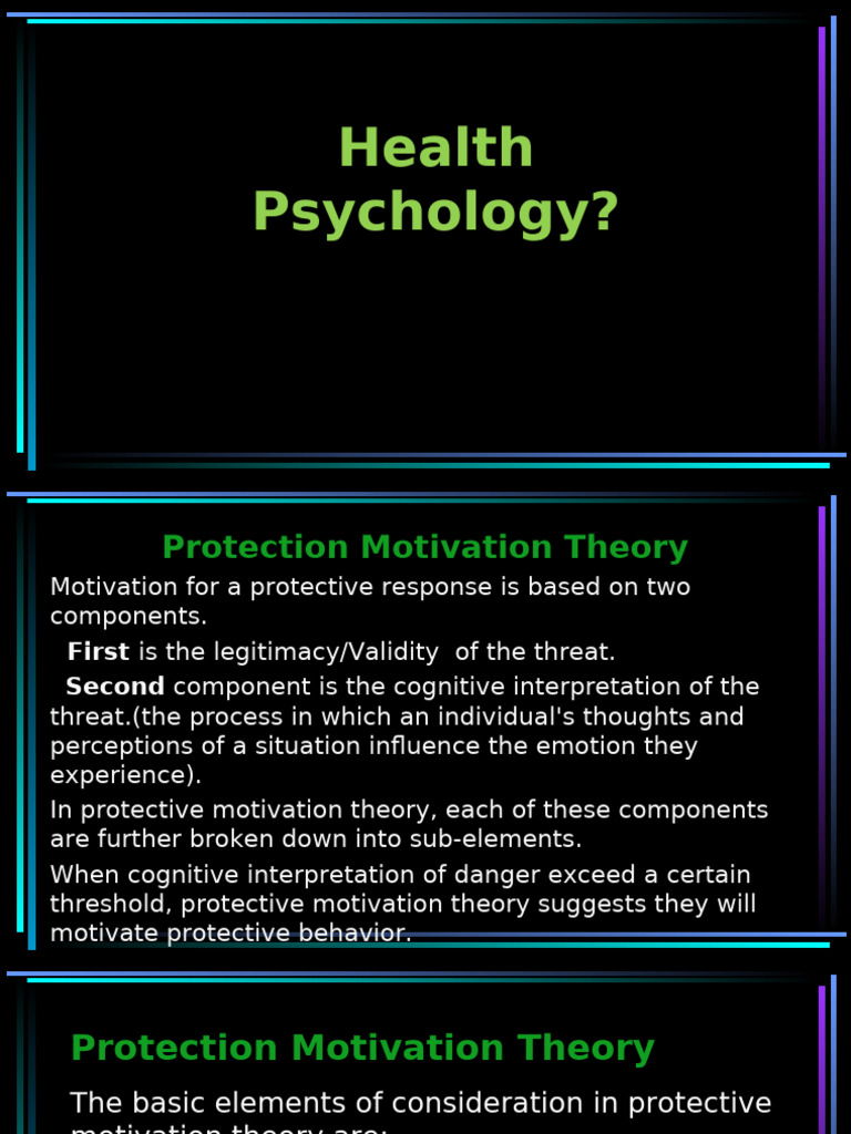 Understanding Protection Motivation Theory | PDF | Psychological ...
