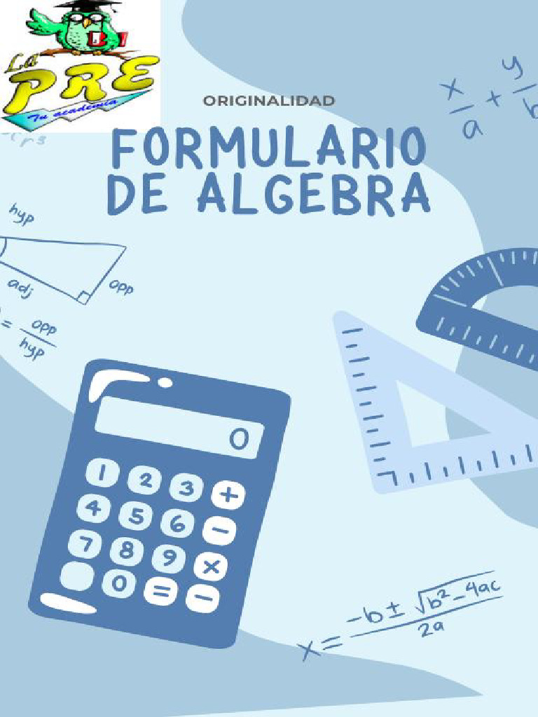 Formulario de Algebra | PDF