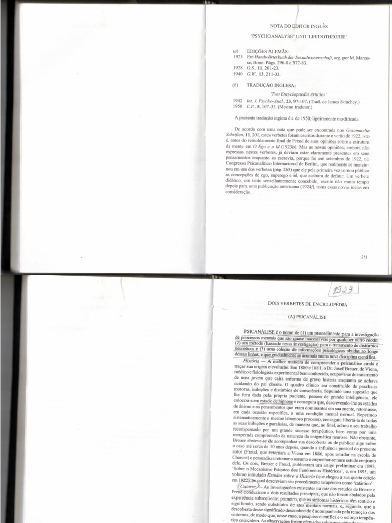 FREUD - Dois Verbetes de Enciclop-Dia | PDF