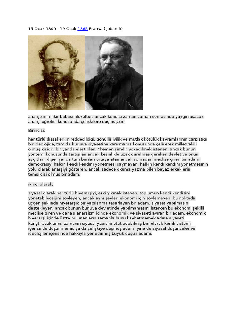 Pierre-Joseph Proudhon | PDF