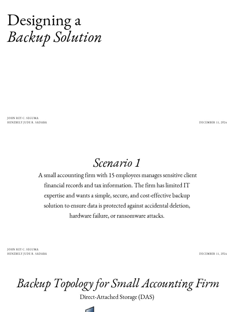 Designing A Backup Solution | PDF | Backup | Computer Data Storage