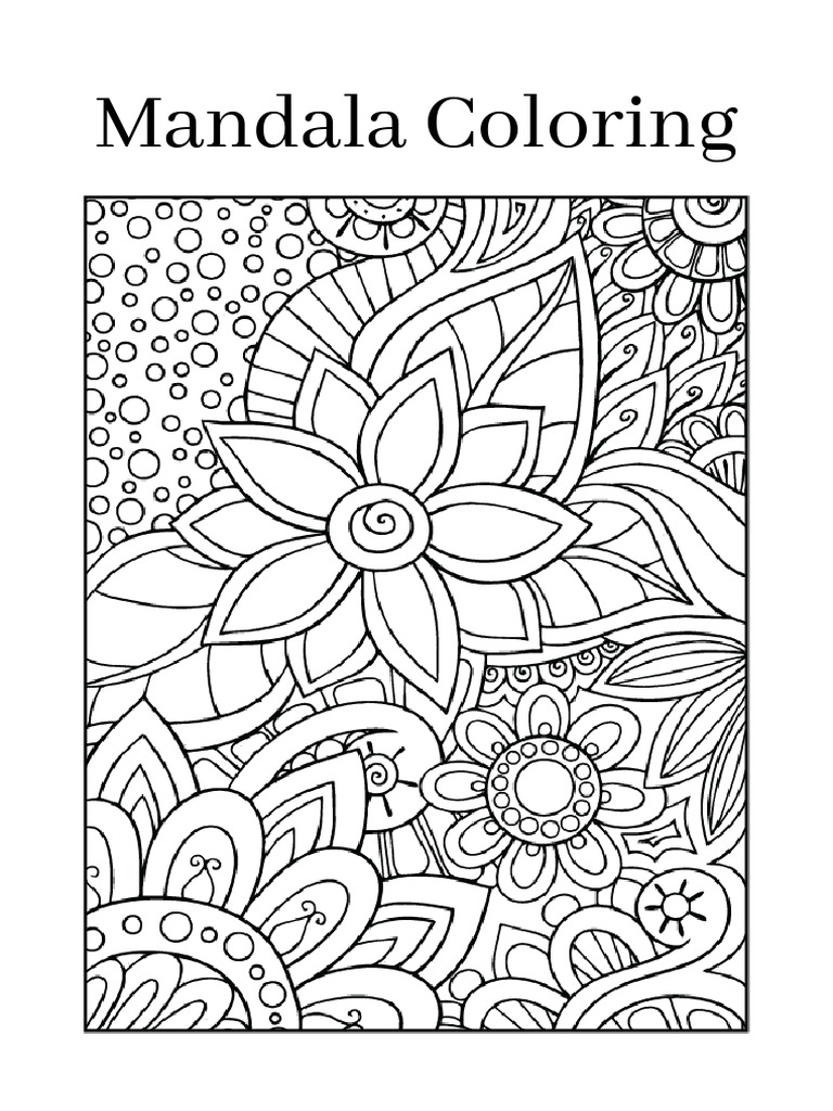 Mandala Coloring Worksheet Set | PDF
