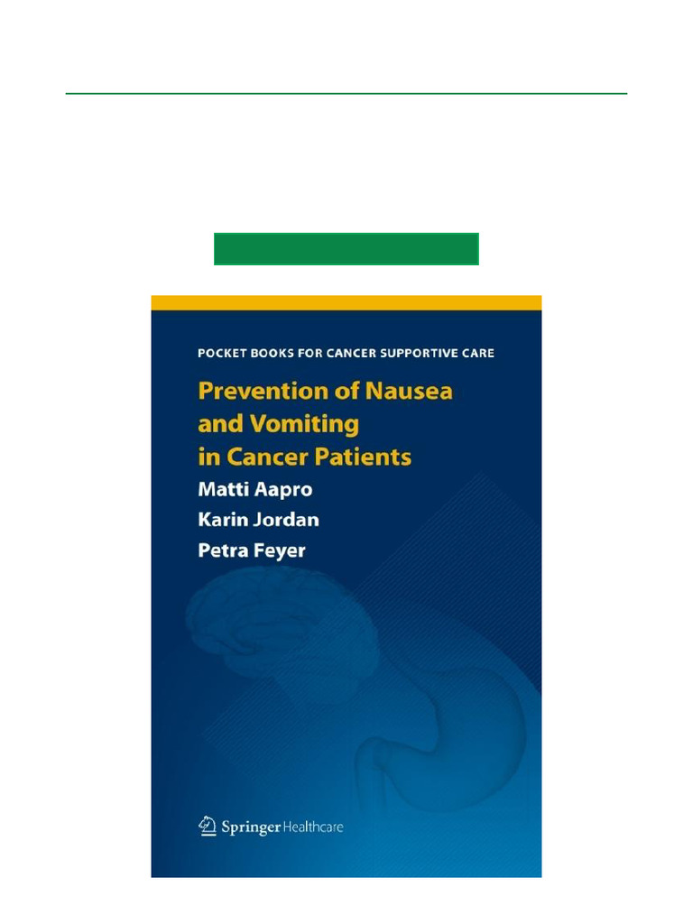Prevention of Nausea and Vomiting in Cancer Patients High-Resolution ...