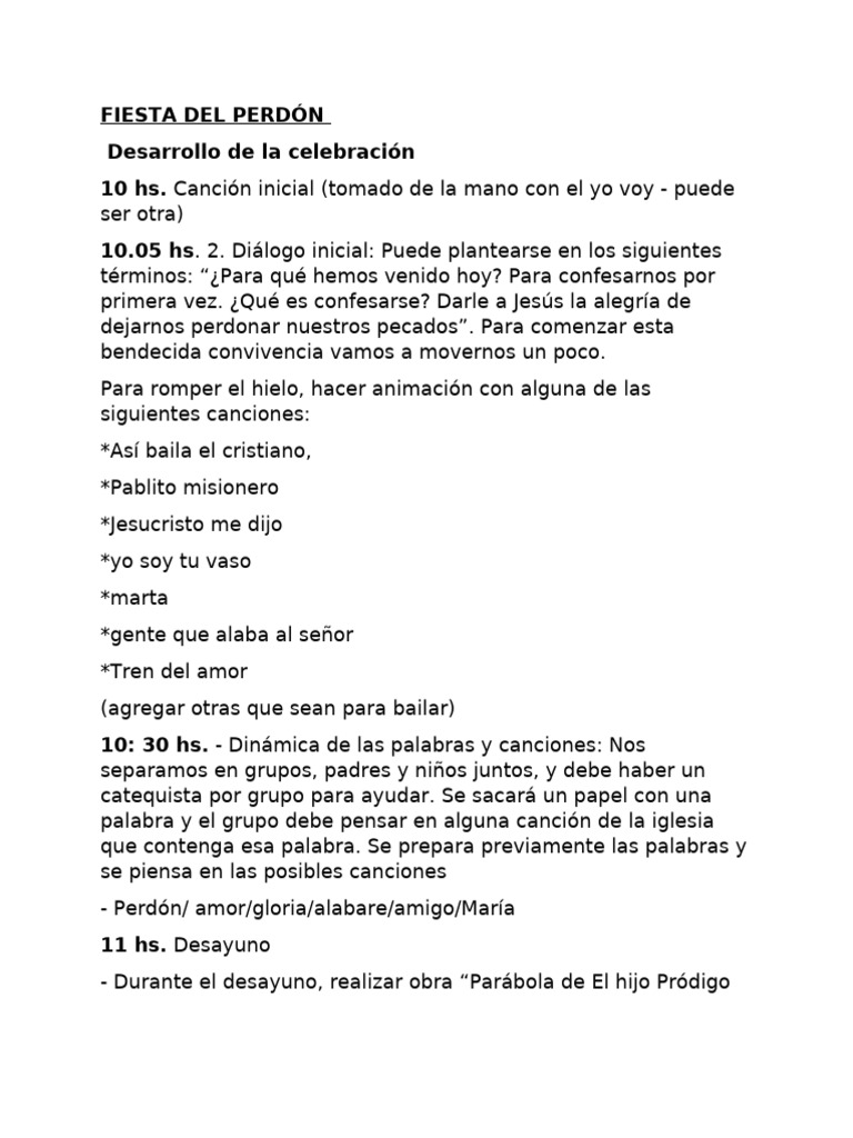 Fiesta Del Perdón | PDF | Perdón