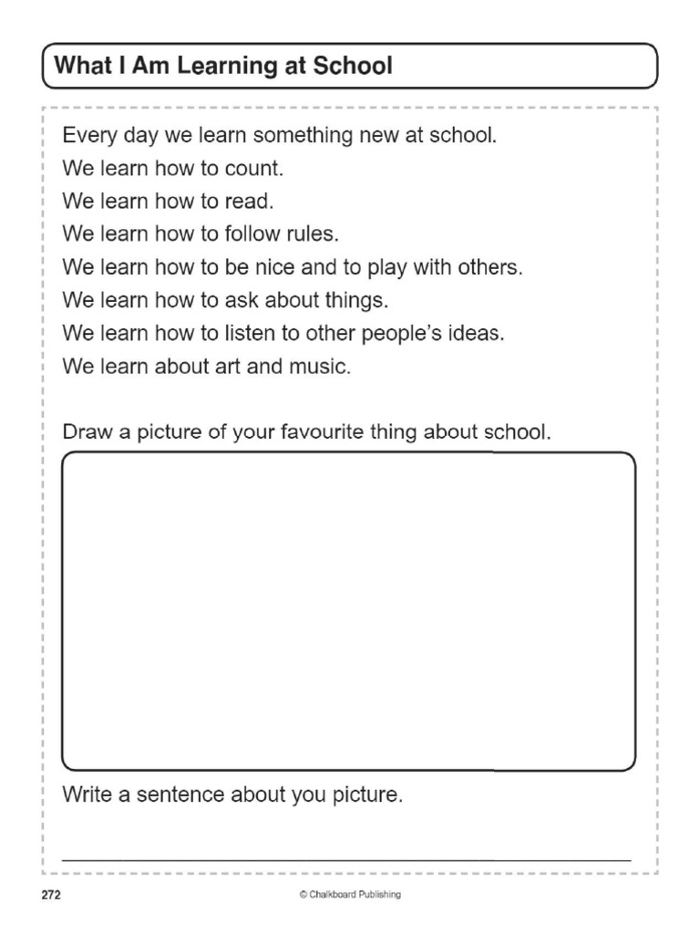 What I Am Learning at School | PDF