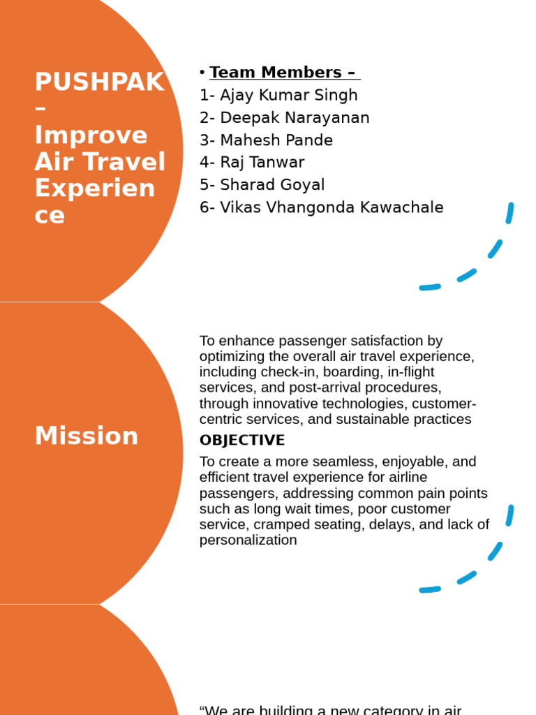 PUSHPAK Improve Air Travel Experience | PDF | Airport | Frequent Flyer Program