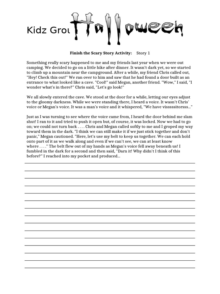 Scary Halloween Story Starter 1 | PDF