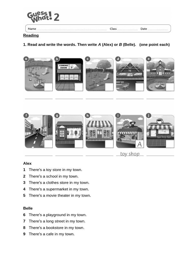 Grade 2 Unit 7 Without Answers A | PDF