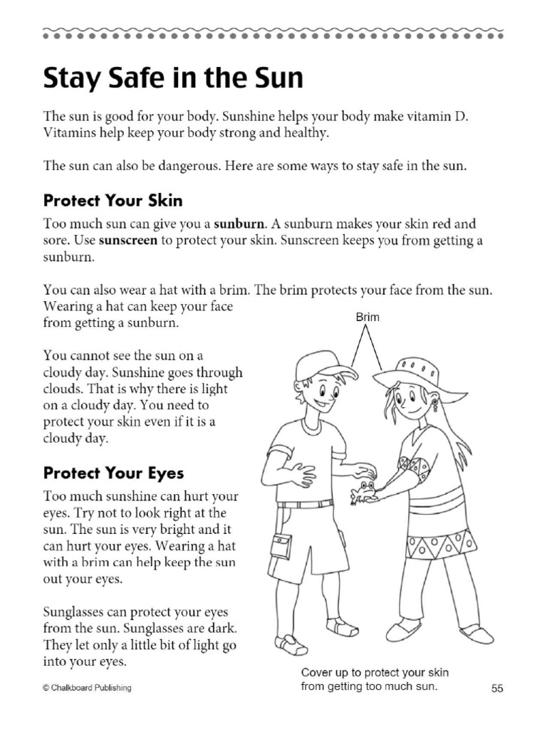 Staying Safe in The Sun-Advanced | PDF