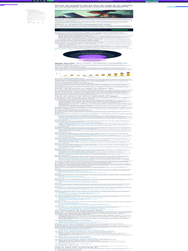 How To Learn AI From Scratch in 2024: A Complete Expert Guide - DataCamp | PDF | Machine ...