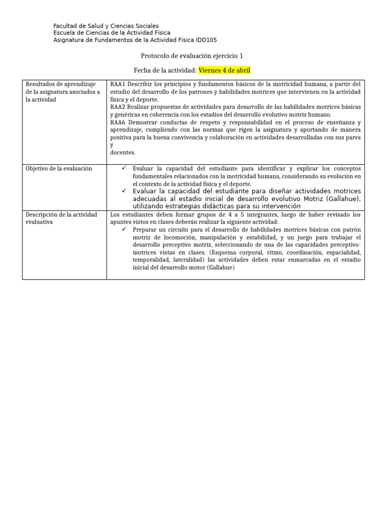 Protocolo de evaluación ejercicio 1 IDD105 (2) - Tagged | PDF | Aprendizaje