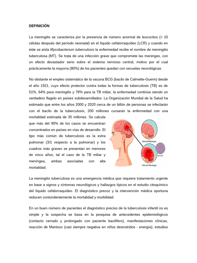 TB Meningea | PDF | Tuberculosis | Meningitis