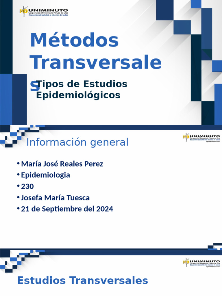 Estudios Transversales | PDF