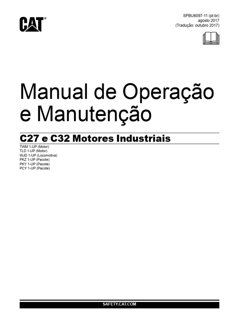 Bedienungsanleitung C27 Und C32 SPBU8097-11 Aug 2017 Port - Bras | PDF | Motores | Amianto