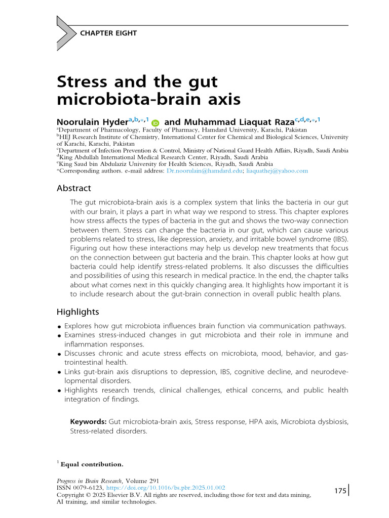 Stress and The Gut Microbiota-Brain Axis | PDF | Irritable Bowel ...