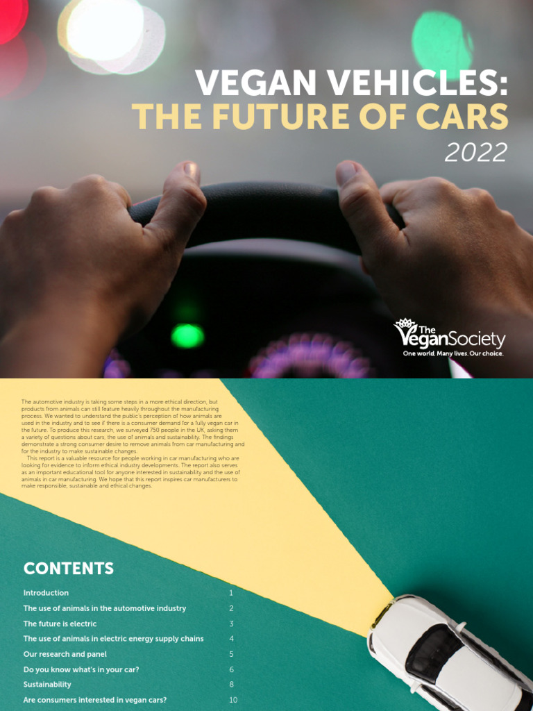 Vegan Vehicles Report 2022 | PDF | Veganism | Car