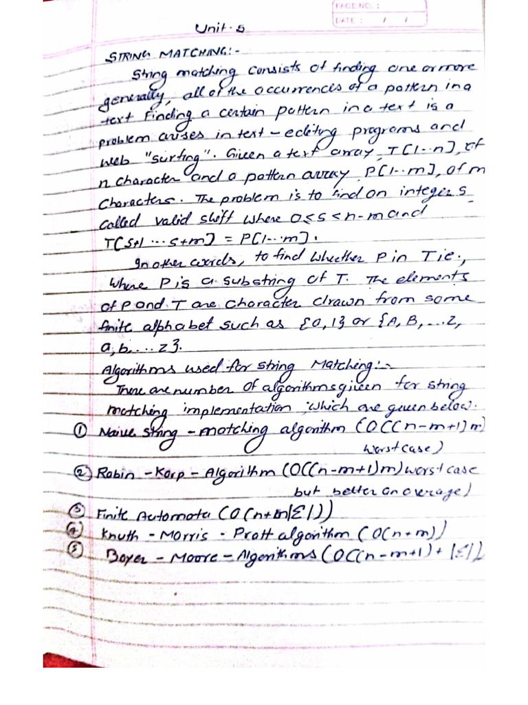 DAA Unit 5 Notes | PDF