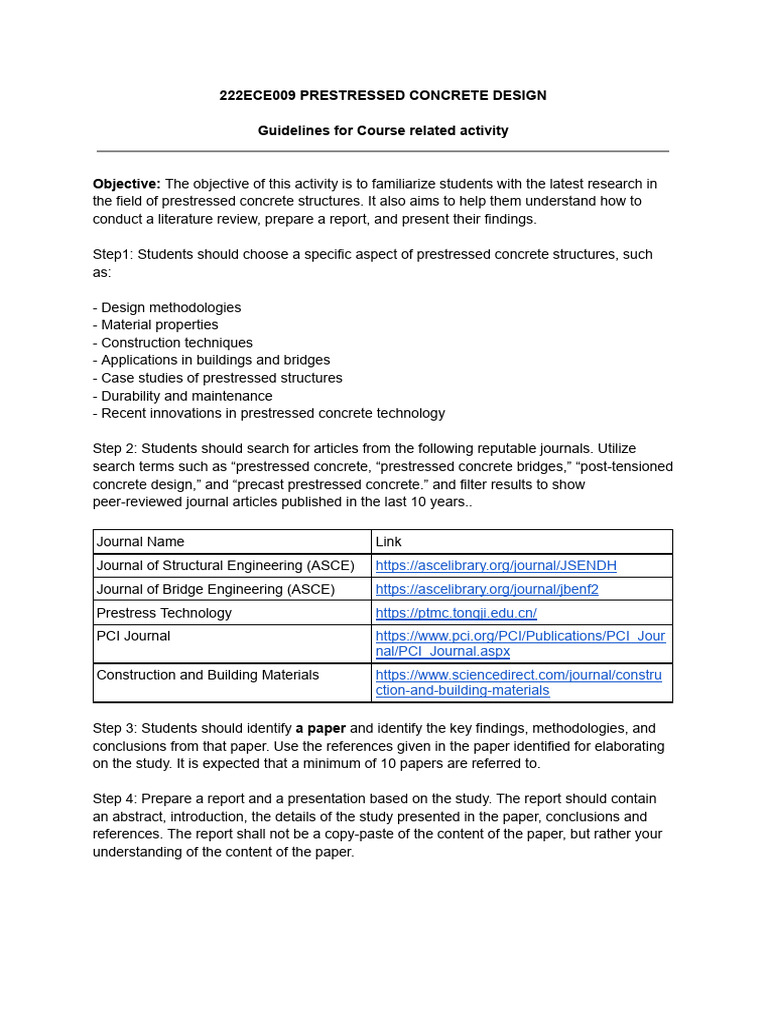 List of Journals That Can Be Referred | PDF | Prestressed Concrete ...