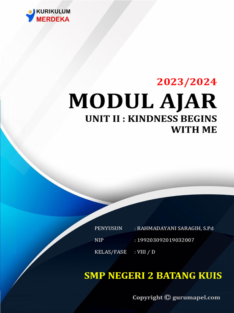Modul Ajar Bahasa Inggris Kelas 8 Unit 2 Pdf