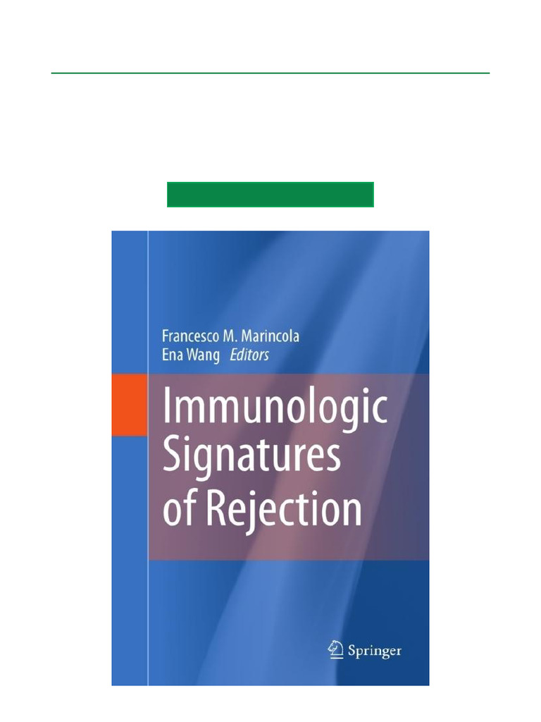 Immunologic Signatures of Rejection Official Download | PDF ...