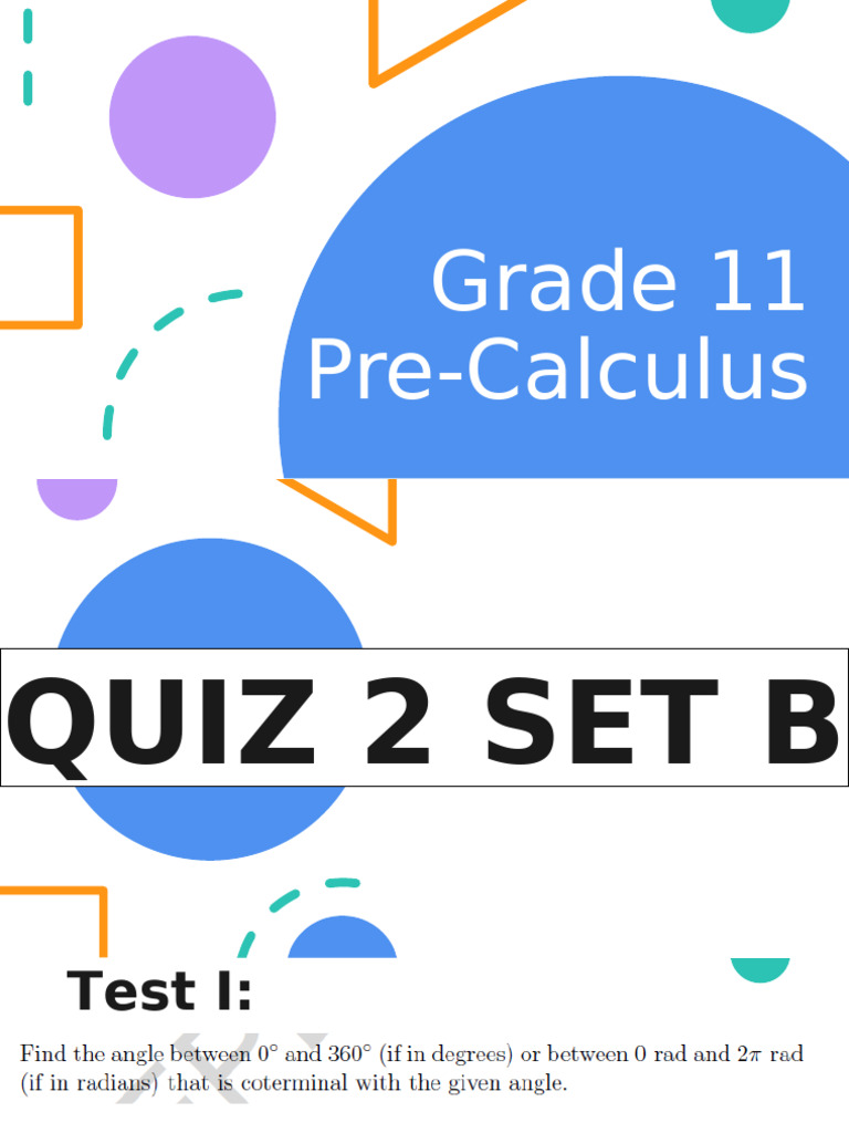 Quiz 2 Pre cal | PDF