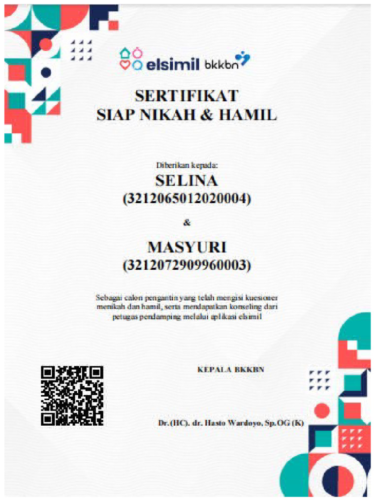 Sertifikat Catin | PDF