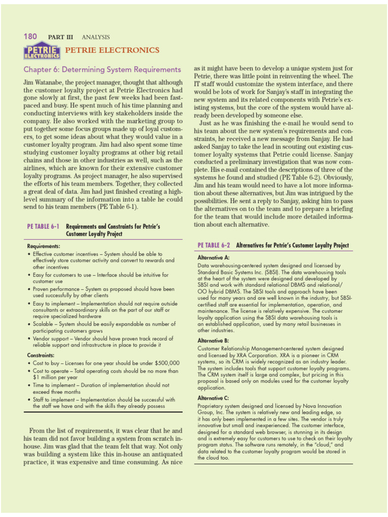 Case Study 8.1.petrie Electronics | PDF | Customer Relationship Management | Cloud Computing