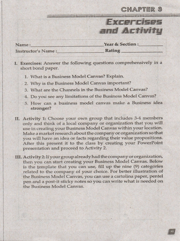 Technopreneurship-Ch03-Activity (1) | PDF