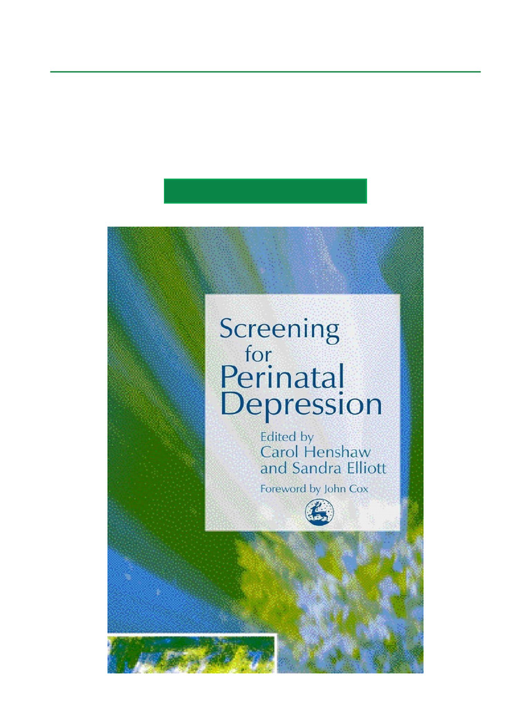Screening For Perinatal Depression Entire PDF Ebook | PDF | Postpartum ...