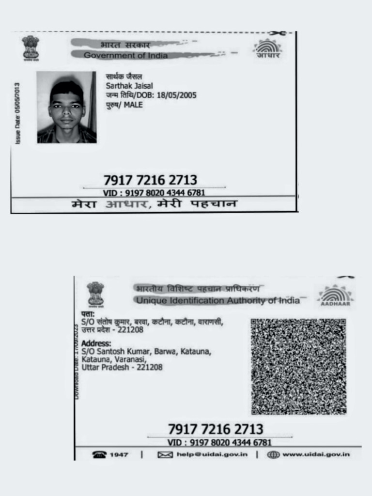 Aadhar | PDF