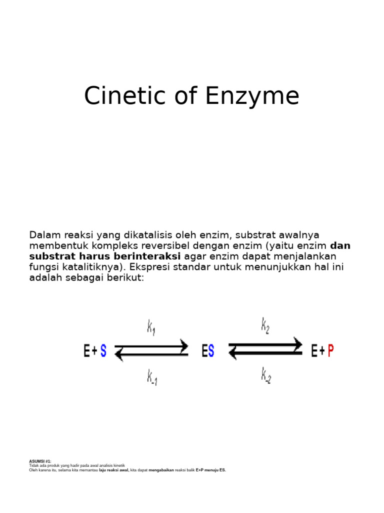 Cinetic of Enzyme | PDF